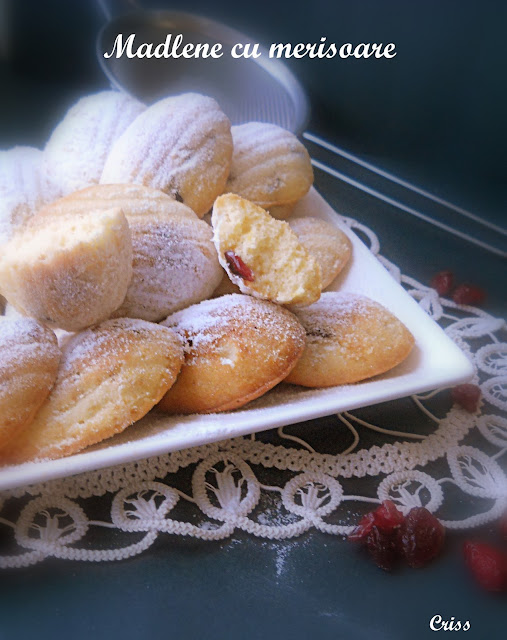 Arome si culori : Madlene cu merisoare