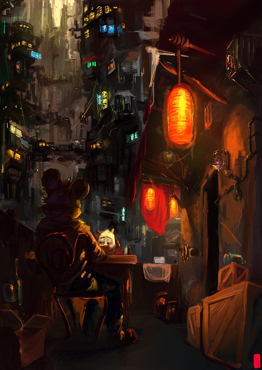 Tower of the Archmage: Sunday Inspirational Image: Dinner in the City ...