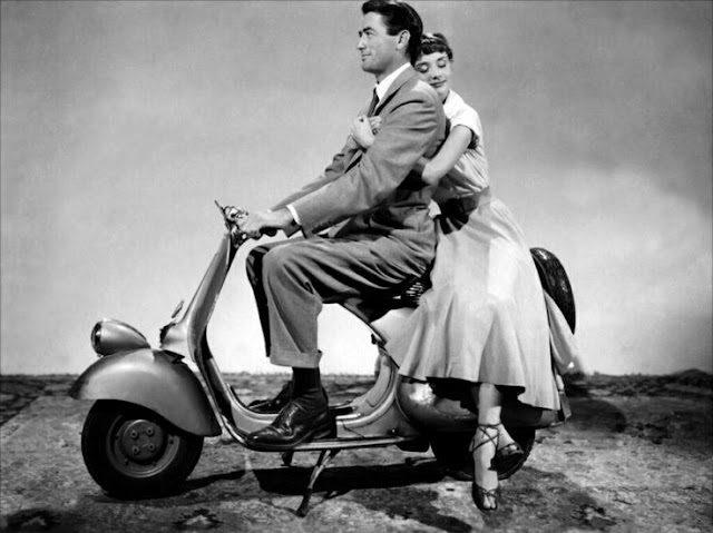 Interesting and Funny Vintage Photos of Audrey Hepburn on a Vespa ...