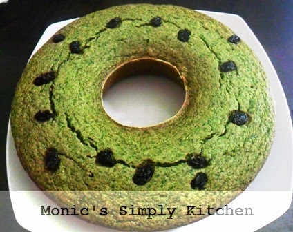 Cake Oatmeal Bayam Kismis - Monic's Simply Kitchen