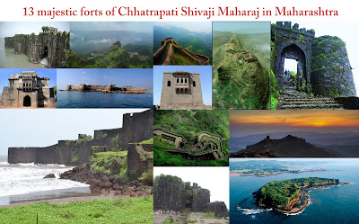 13 majestic forts of Chhatrapati Shivaji Maharaj in Maharashtra ...