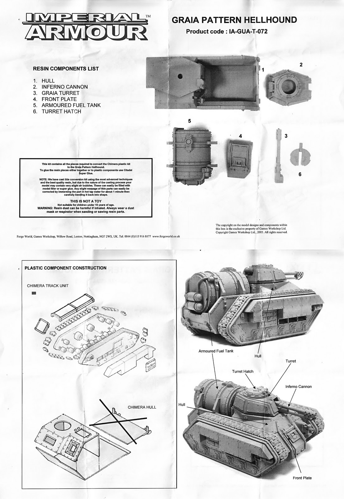 PX40K: Quick Review:Forgeworld Hellhound kit