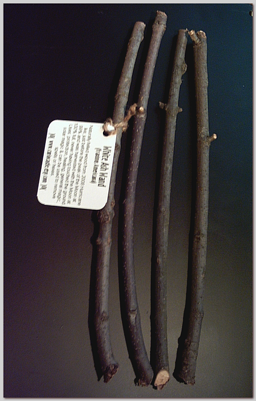 Wands by Tree: Natural Wand Blank 13 inch White Ash Wood Stick