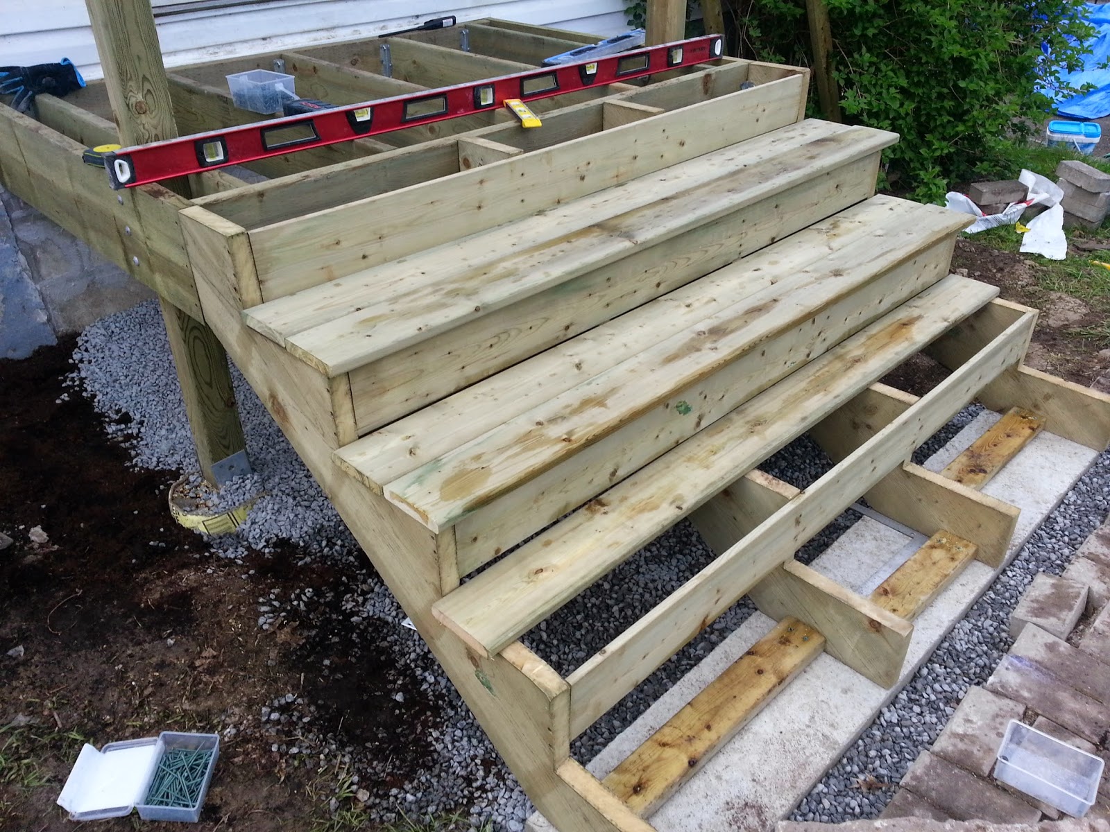 Chronicles of a Home: Front Porch Construction Part 3 – Cutting the ...