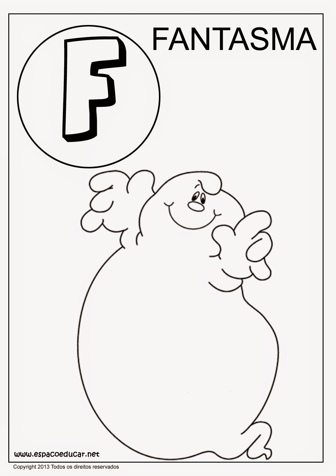 Alfabeto de colorir - Alfabeto para colorir, pintar, imprimir ou fazer ...