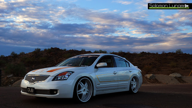 Solomon Lunger Photography: Bagged Altima on 22s all paterned out Swift ...
