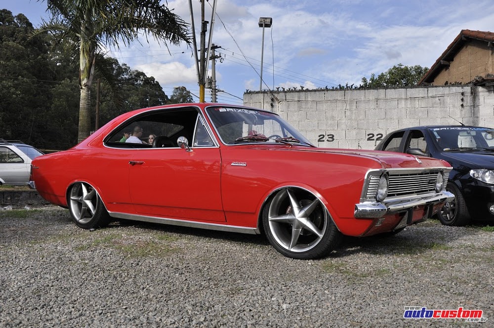 Carangos Tunados: Opala Vermelho - Rodas esportivas
