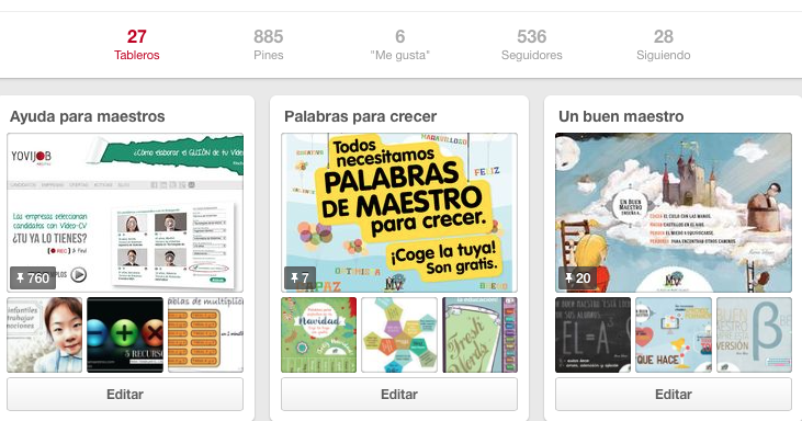 AYUDA PARA MAESTROS: Ayuda para maestros también en Pinterest
