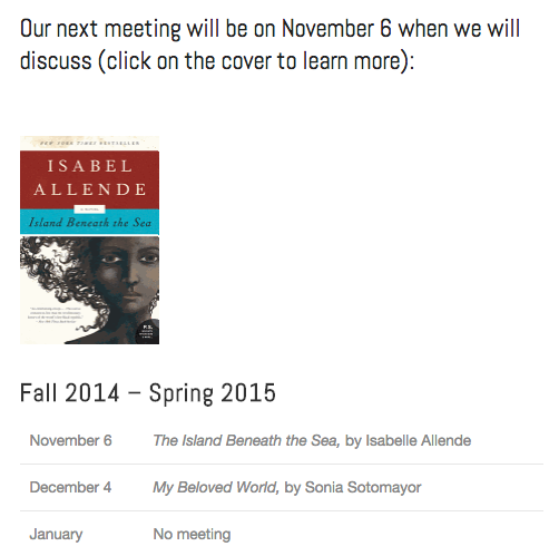 Destination Libraries: Running a Library Book Club Like a Social Book Club