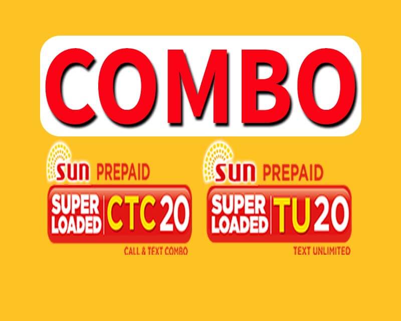 Sun COMBO 20 – 3 days unlimited texts + Calls and All Net for 20 Pesos