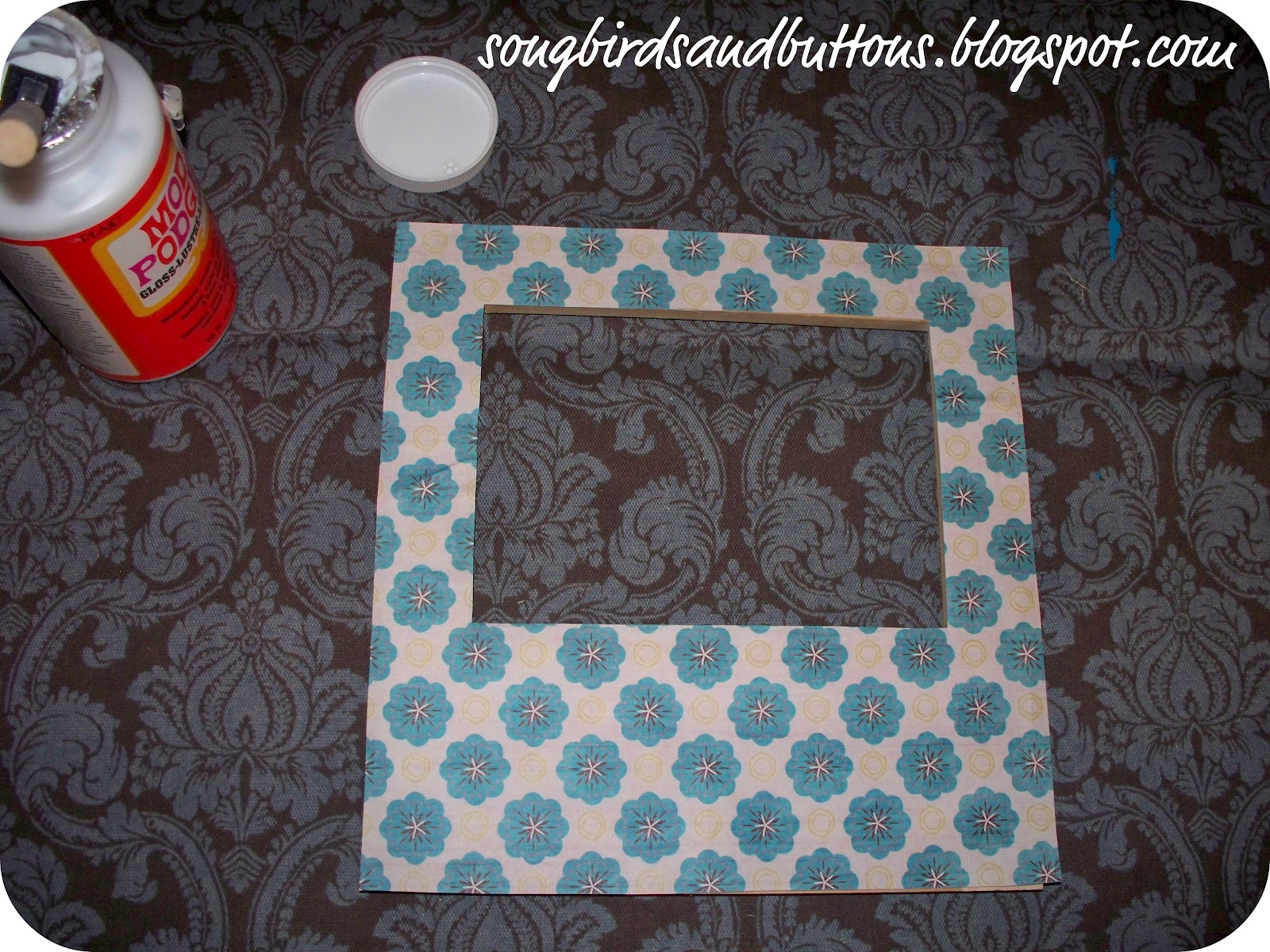Easy Mod Podge Frame - Kendall Rayburn