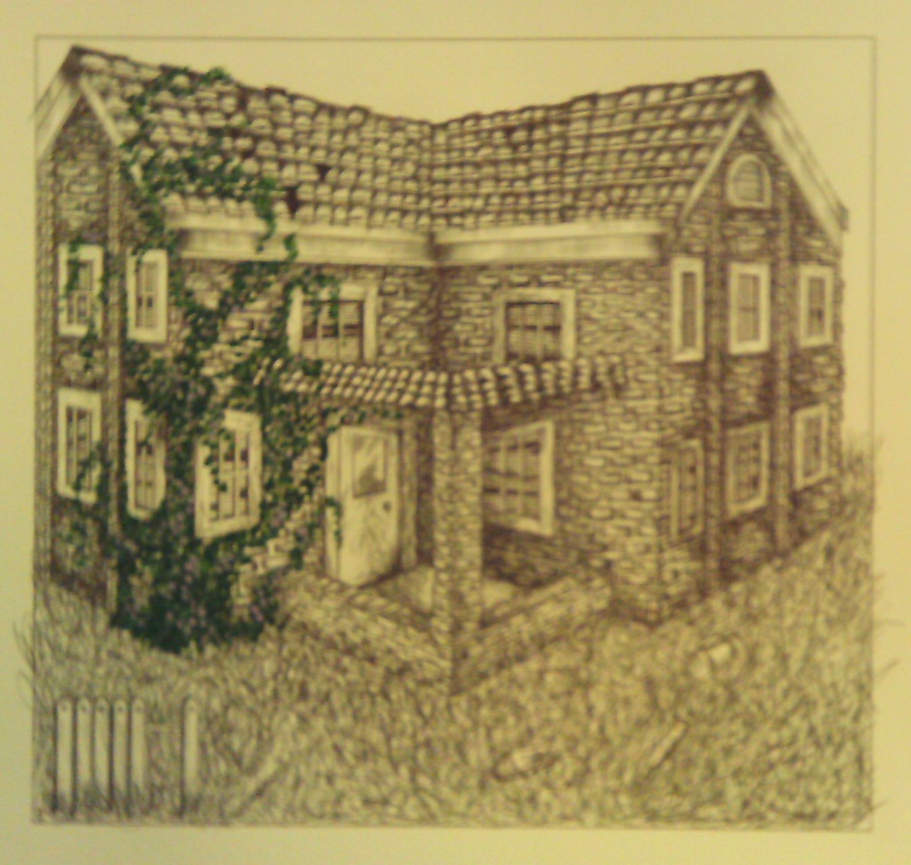 sweet pink ink pen: Corner House Perspective