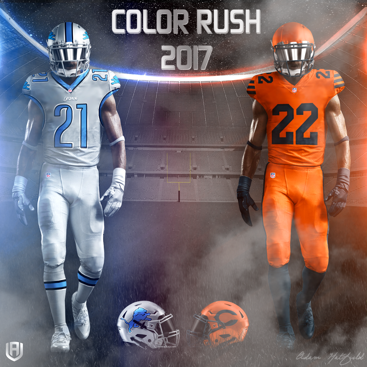 Design: Adam's Take On NFL Color Rush 2017 | Touchdown Europe