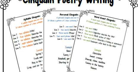 Teacher's Take-Out: Free Cinquain Poems