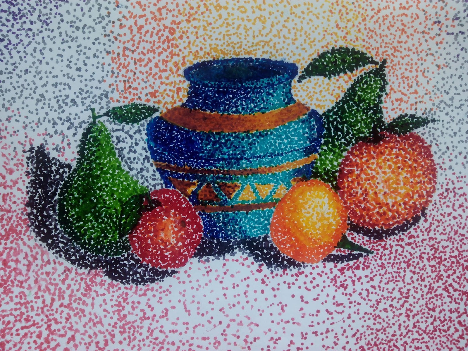 Arts & Crafts with Mr Soriano: STILL LIFE IN POINTILLISM