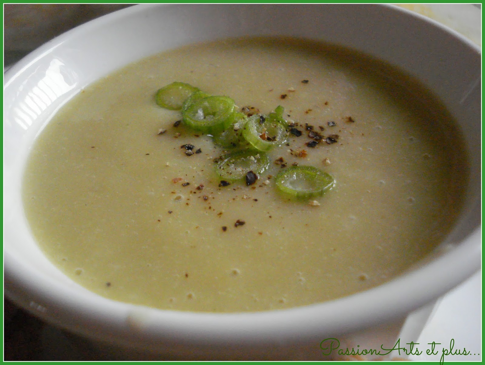 Les recettes de Passionarts et plus...: Potage aux poireaux