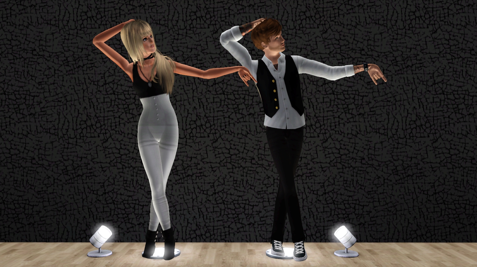 All about Sims: Michael Jackson poses
