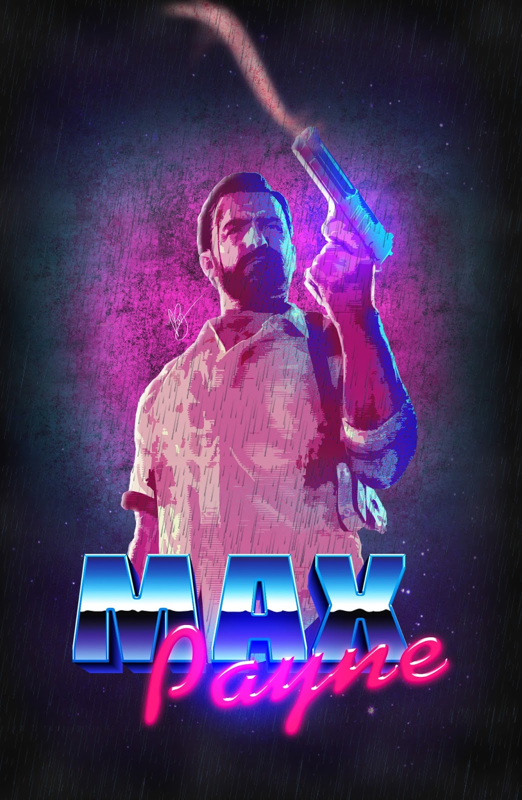 Max Payne Neo-Noir Poster - [C:P ART]