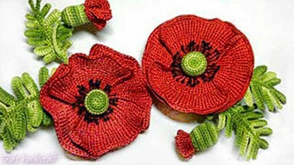 Tina's handicraft : step by step how you can make beautiful poppies