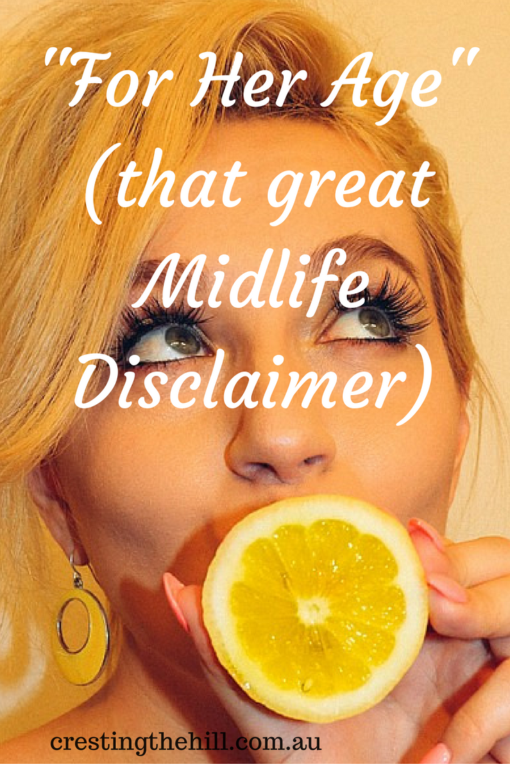 Wind-Back Wednesday ~ the "For Her Age" Disclaimer - Cresting The Hill