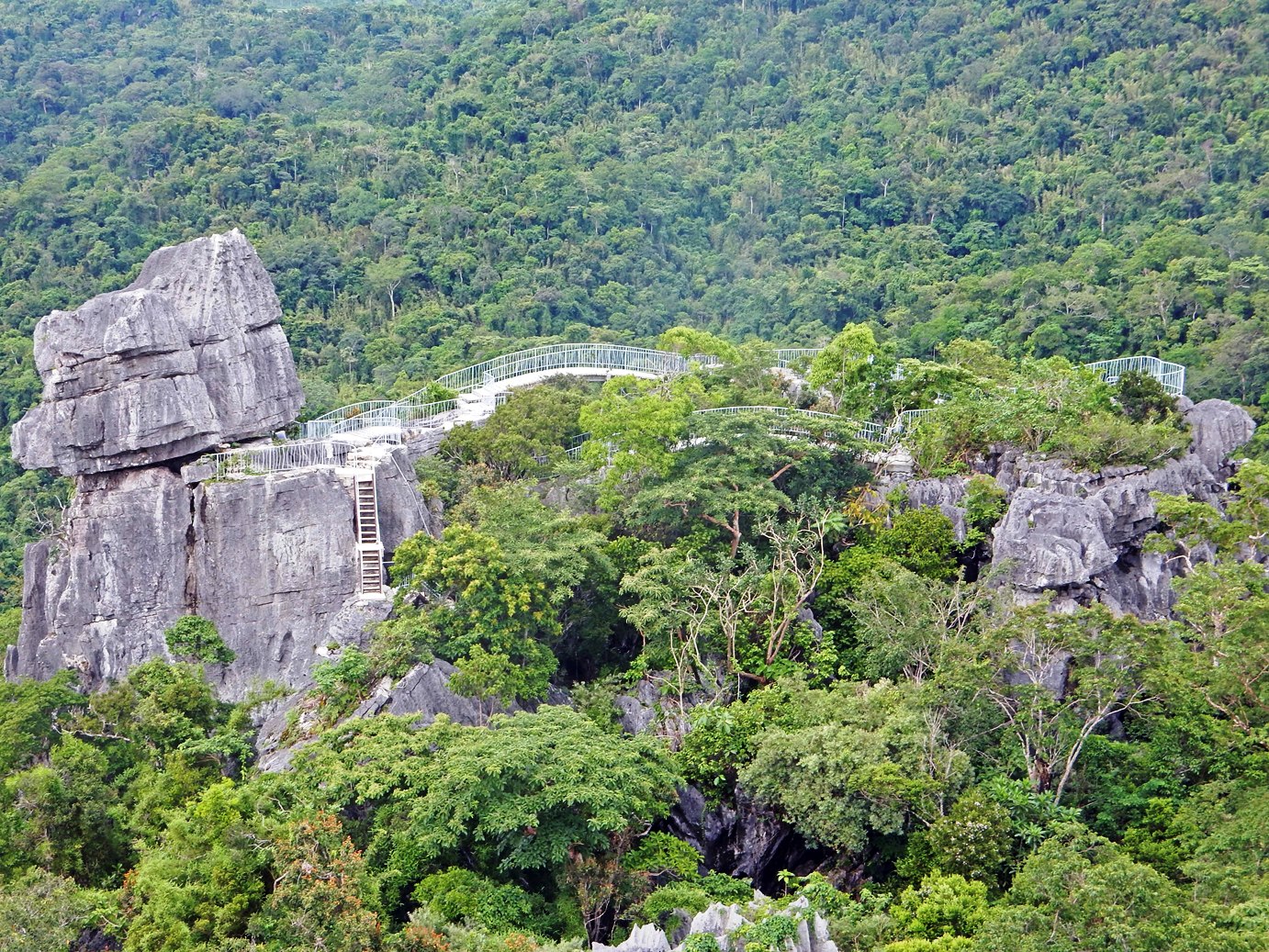 the viewing deck: Afternoon Adventure to Masungi Georeserve