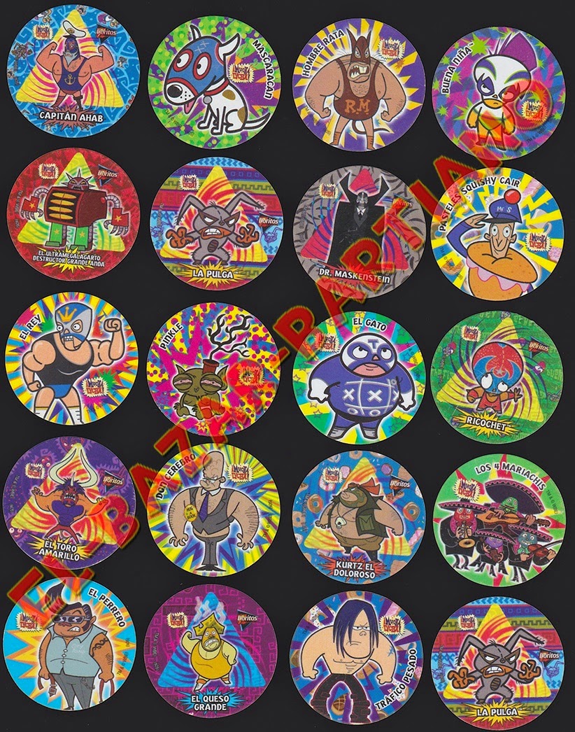 el-bazar-bartiano: Lote Tazos Mucha Lucha