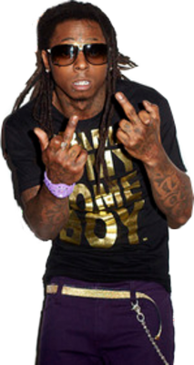 Lil Wayne | celebrities giving the finger!