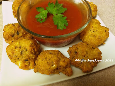 The Sizzling Pan: "Appetizers"- Black- Eyed Beans Fritters/ Chavali che ...