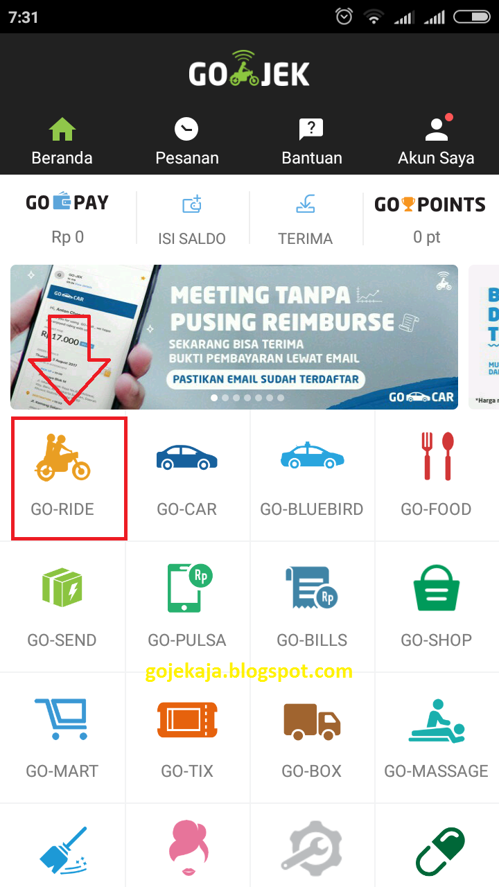 Cara Pesan Gojek Pertama Kali dan Cara Menggunakan Aplikasi Gojek