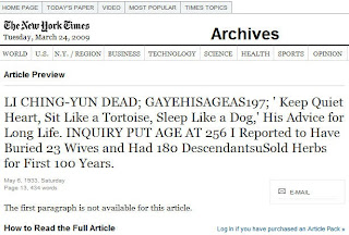 Medicina Tradicional China: Li Ching-Yun, el hombre que vivió más de ...