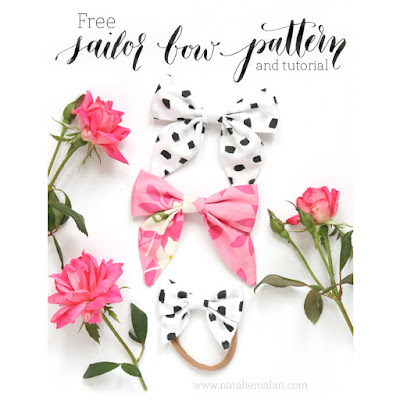 See Jane Scrapbook: DIY Sailor Bow Tutorial and Free Pattern