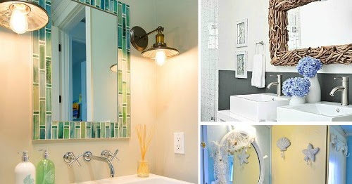 Decorative Bathroom Mirrors Coastal & Nautical Style | Shop the Look