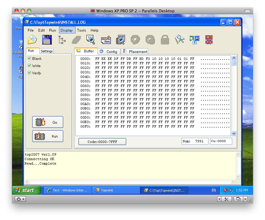 little-scale: TOP2007 EPROM Programmer Works Under Parallels 6