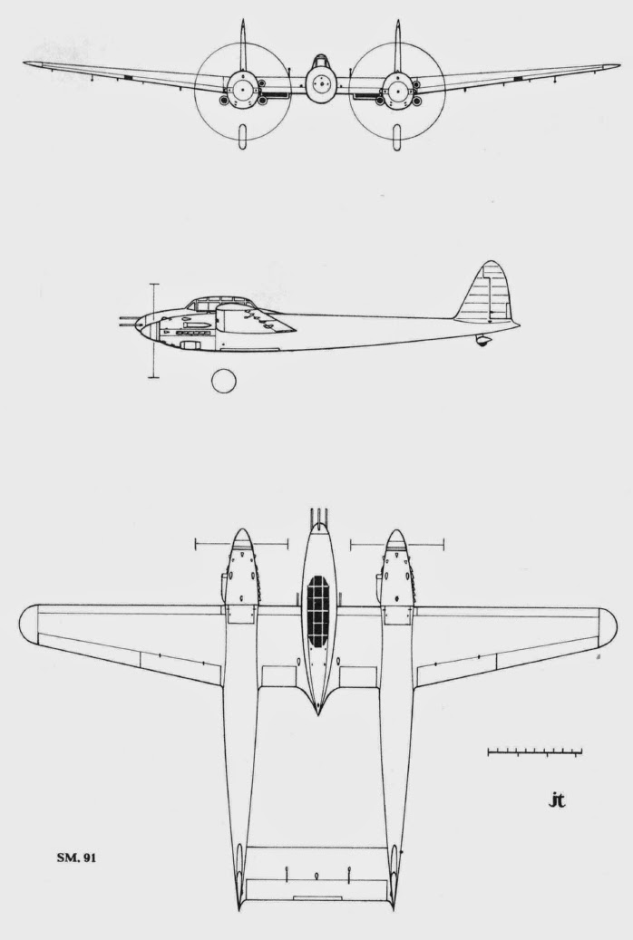 Italian Aircraft of WWII: Savoia-Marchetti SM.91