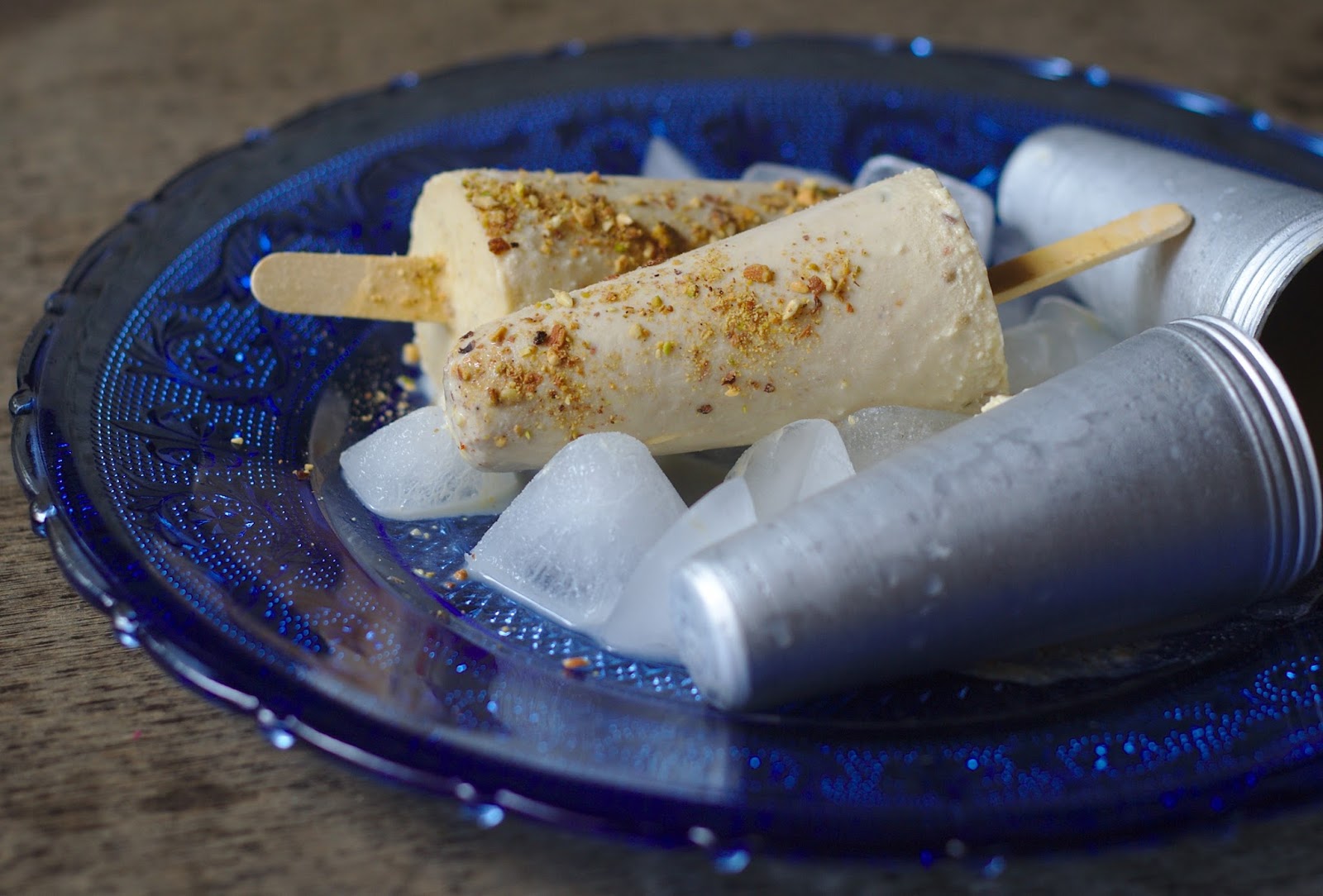 Kesar Pista Badam Kulfi/ Popsicle