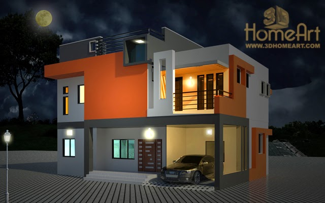3D Elevation Night View 2 - 3D Home Art