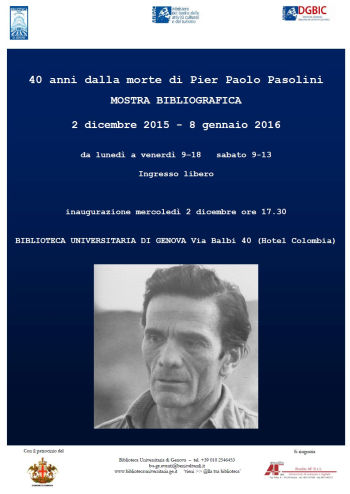 ocrablog: 40 ANNI DALLA MORTE DI PIER PAOLO PASOLINI - BIBLIOTECA ...