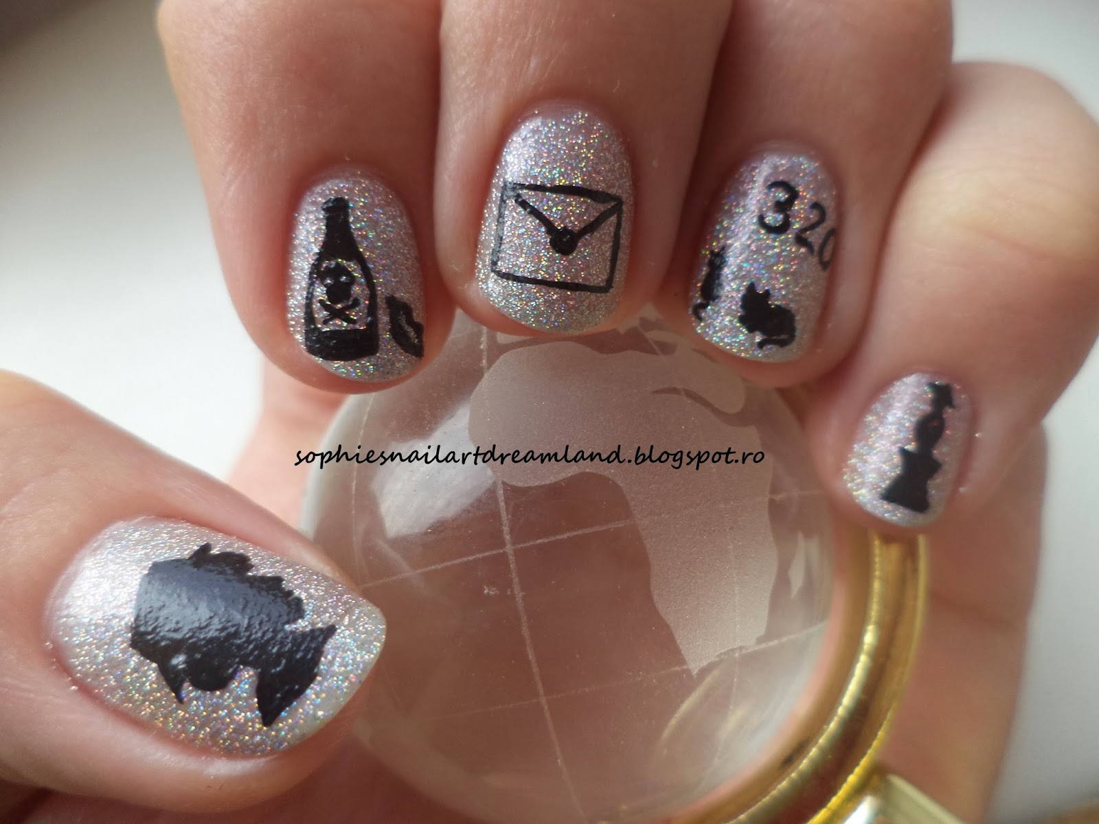 T.P.A Group Challenge: 16. Gangster Nails | Sophie's Nail Art Dreamland