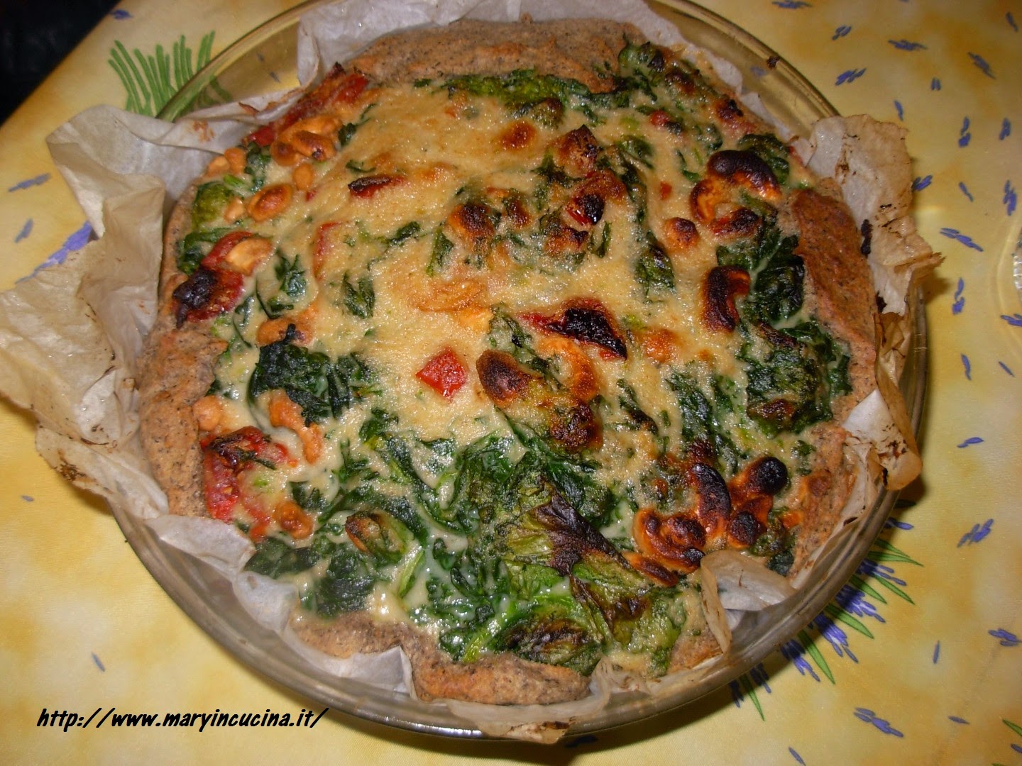 Torta rustica in verde da Mary in cucina su Akkiapparicette