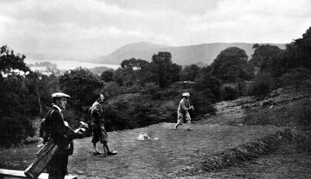 Tour Scotland: Old Photograph Golf Course New Galloway Scotland