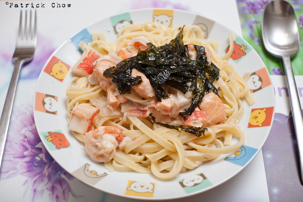 Cook With No Books: Wafuu seafood pasta