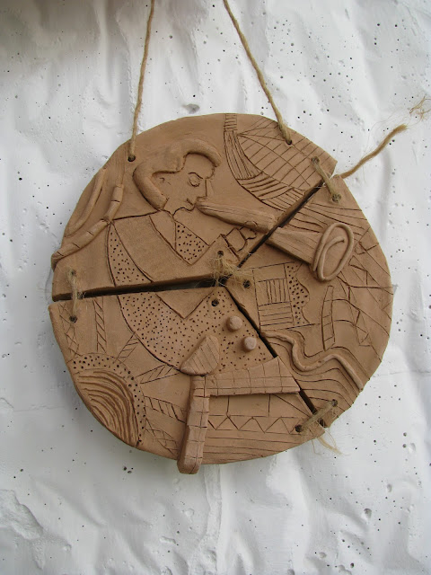 creatii artizanale: Ornament de perete din lut