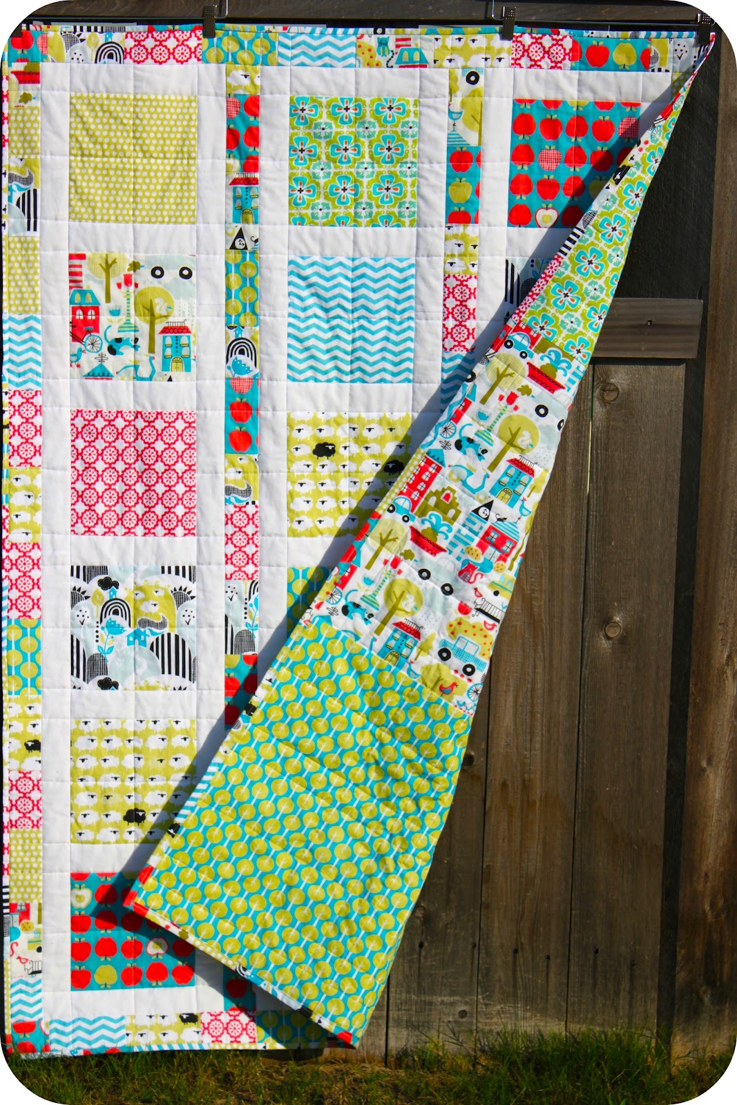 Sewing Over Pins: Finished: Black Sheep Don't Sleep Baby Quilt