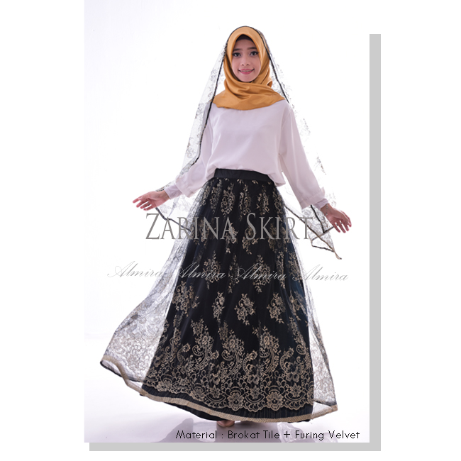 Rok Pesta Muslimah Brokat Zarina Maxi Skirt 081372507000 - GRIYA RADITYA