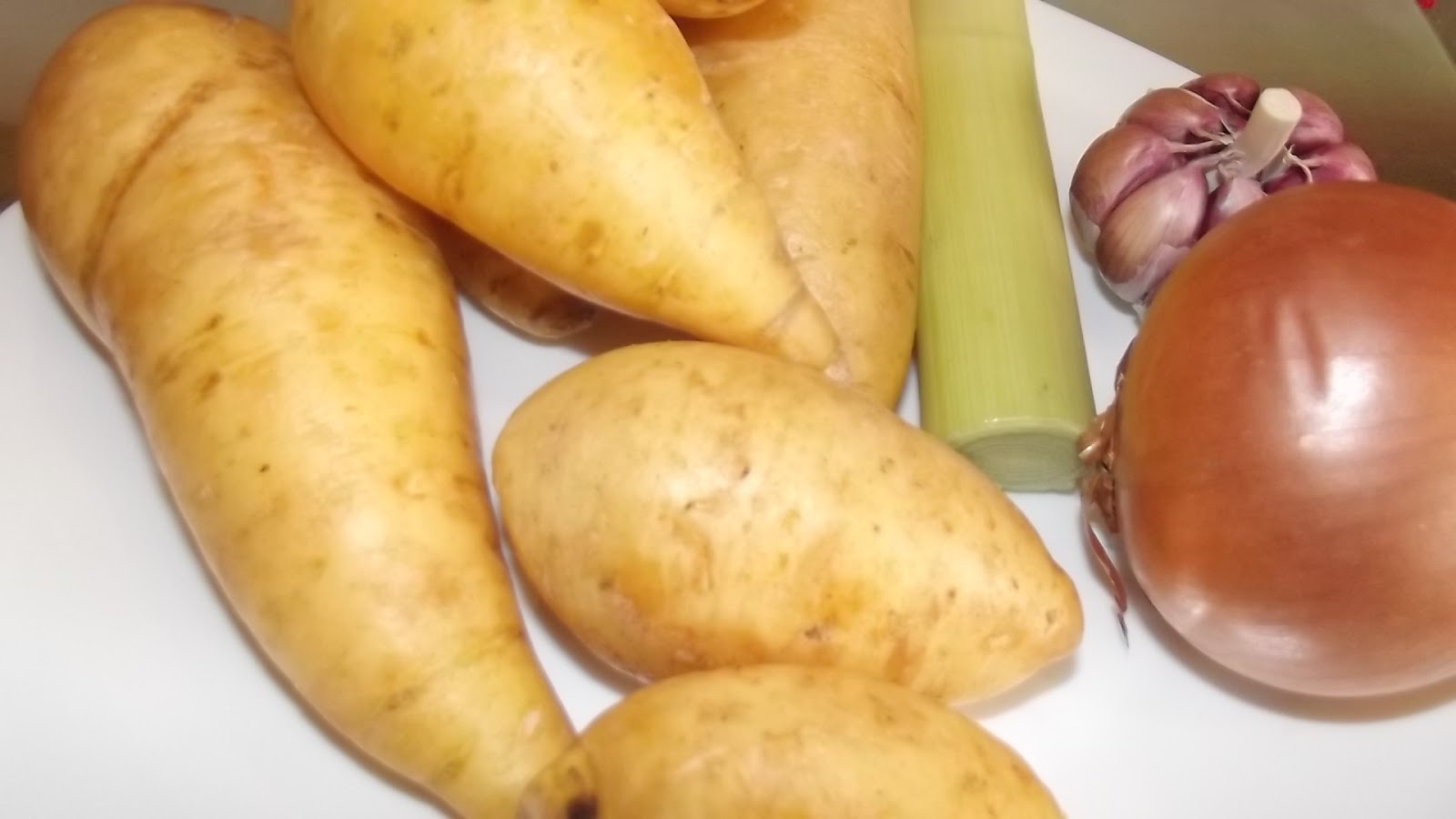 Receita lá de Casa!: Sopa de batata baroa com camarão