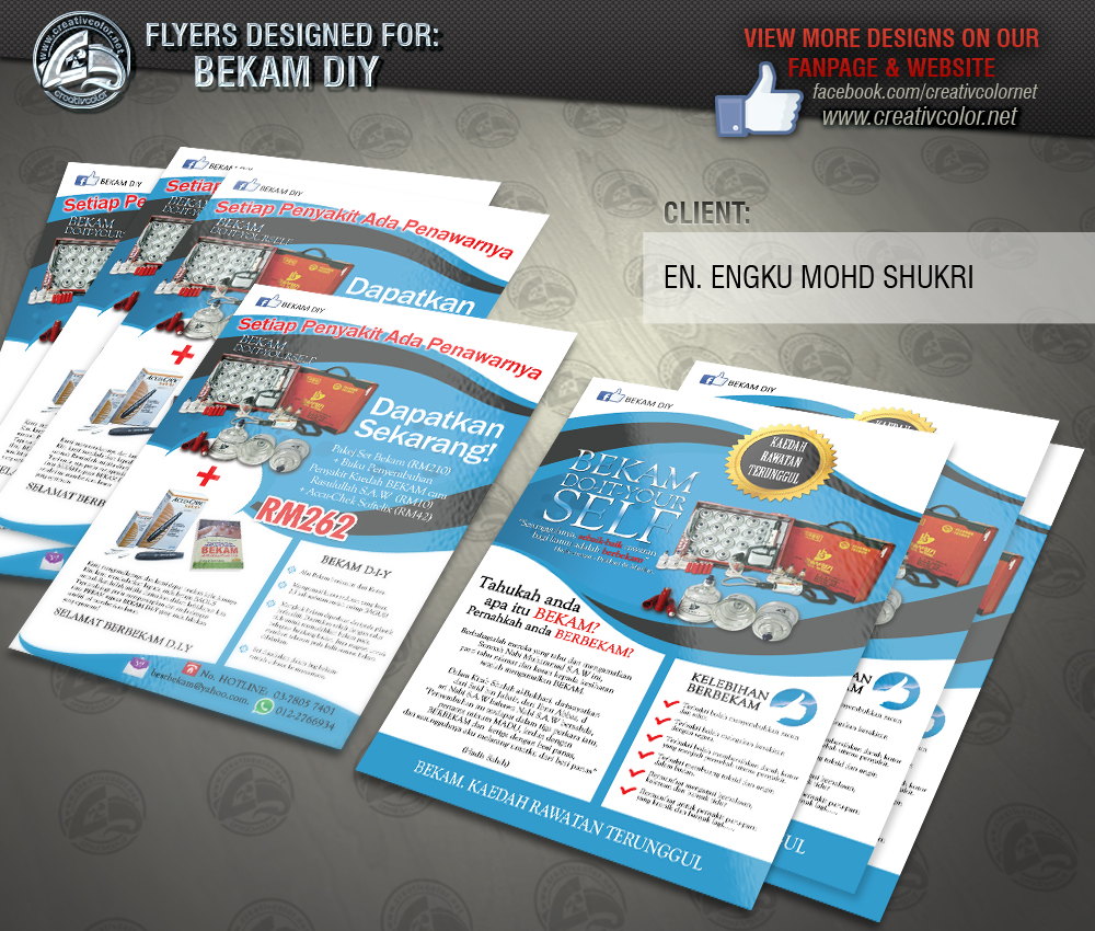 [ FLYERS ] : Bekam D.I.Y - CreativColor ~ Bicara Idea dan Medium Kreatif