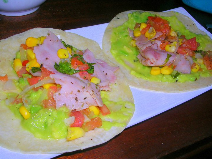 Magdelyn al día * :): Tacos de Jamón y guacamole Cacero