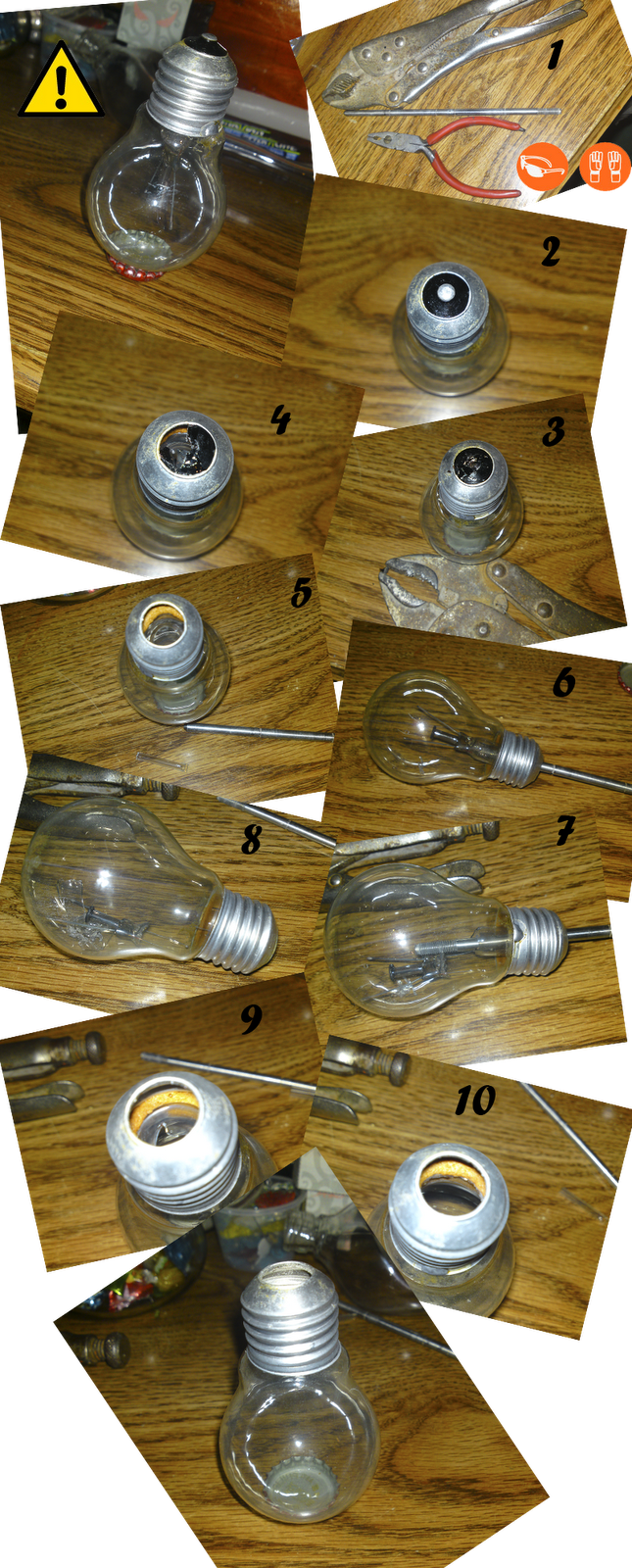 LA SOCIA DEL OCIO: COMO ABRIR Y RECICLAR UN FOCO