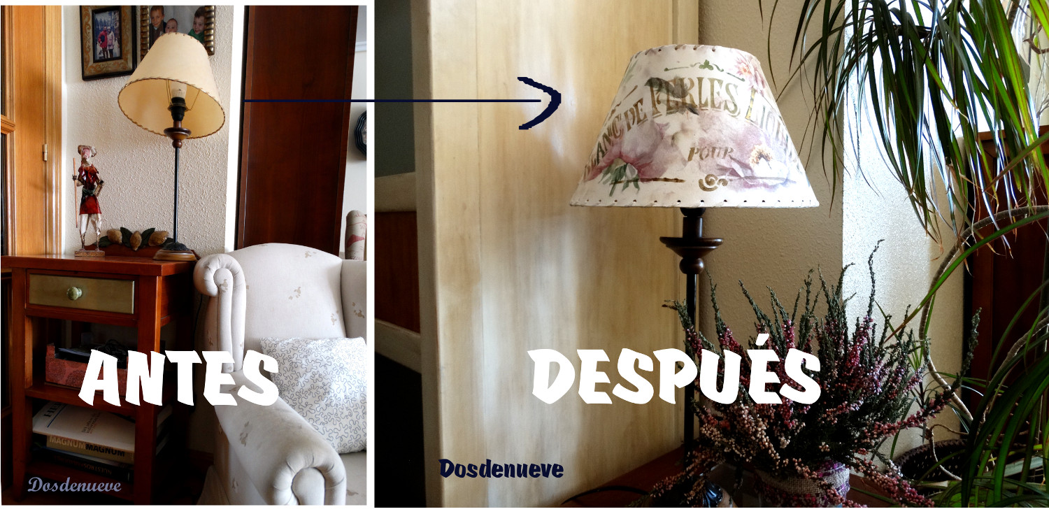 Idea para decorar pantallas de lámparas