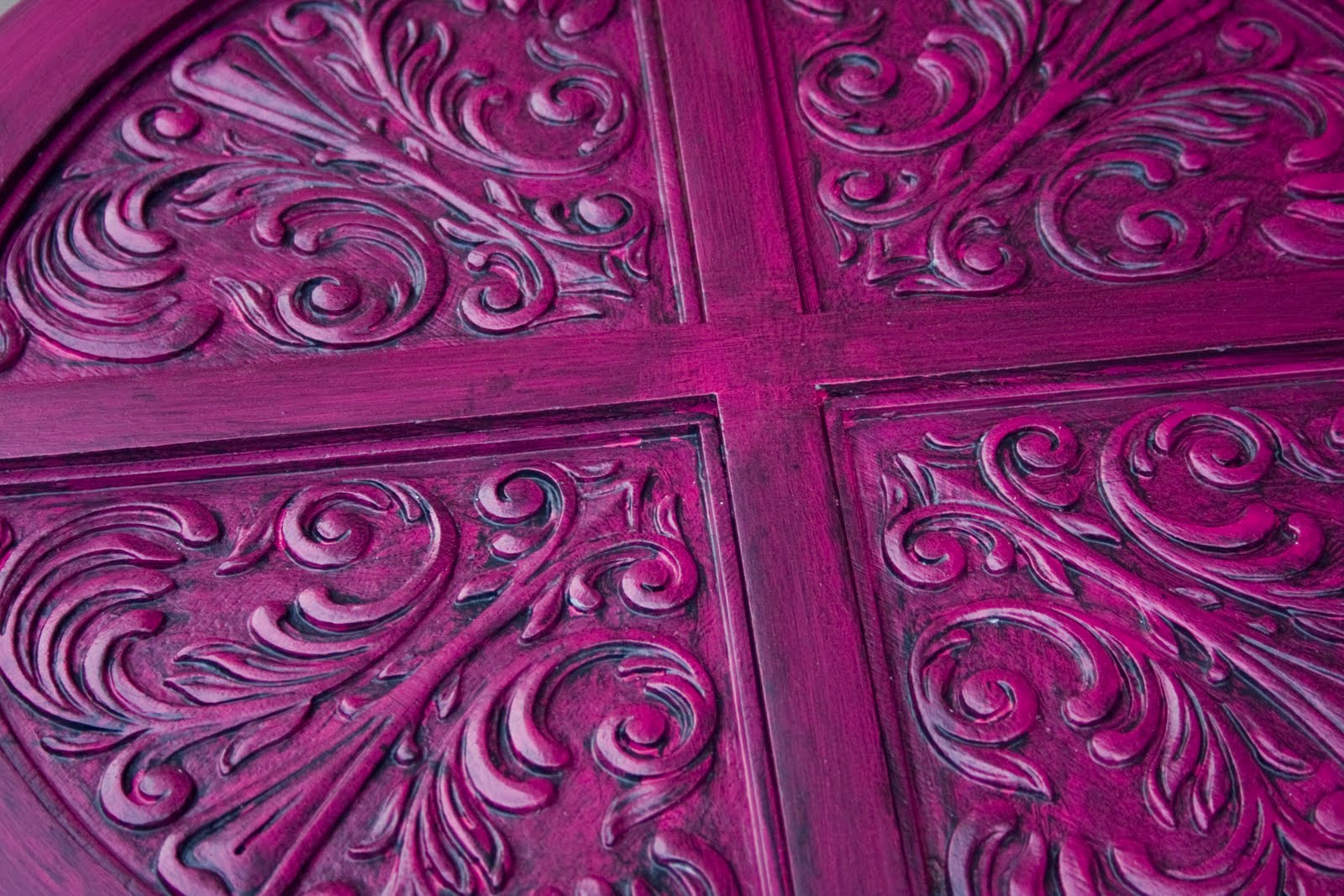 Modernly Shabby Chic Furniture: Retro Raspberry Night Stand